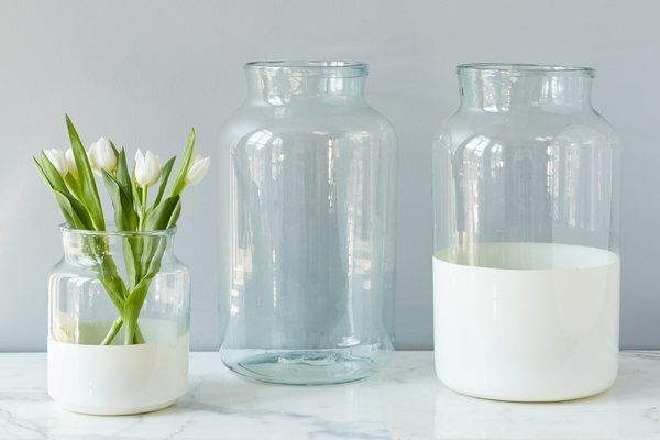 White Colorblock Mason Jar | Scout & Nimble