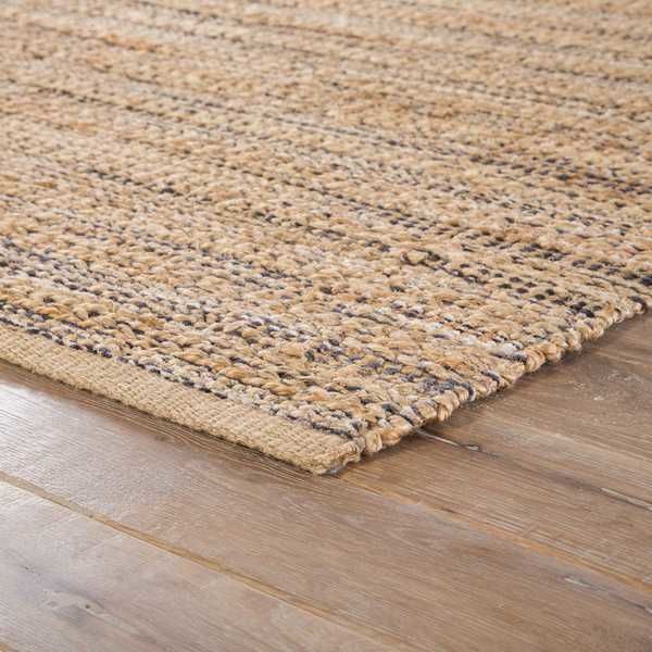 Canterbury Natural Solid Tan/ Black Rug | Scout & Nimble
