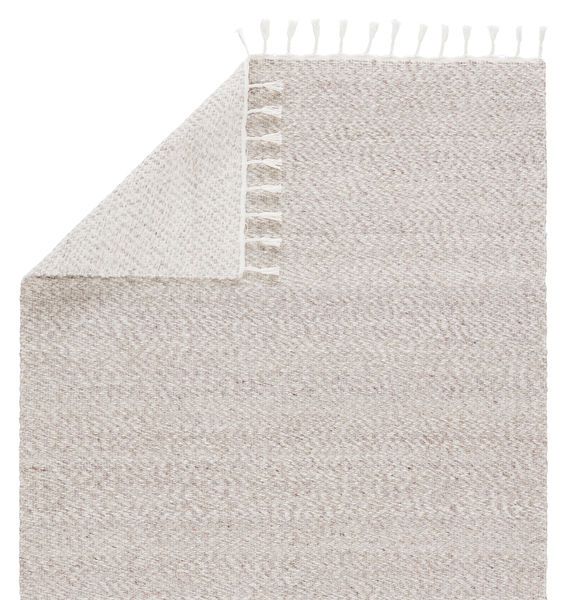 Adria Indoor/ Outdoor Solid Cream/ Gray Rug | Scout & Nimble