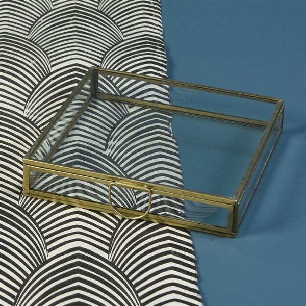 Monroe Flat Square Box Brass | Scout & Nimble