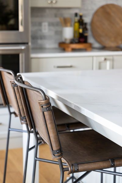 Wharton Stool Distressed Brown Counter | Scout & Nimble