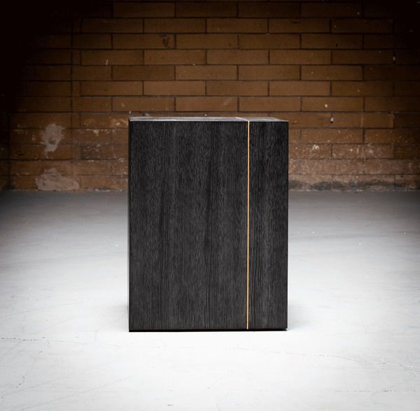 Brighton Brushed Carbon Oak End Table | Scout & Nimble