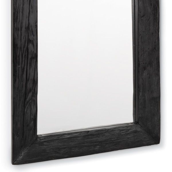 Ash Reclaimed Wood Frame Mirror - Black | Scout & Nimble