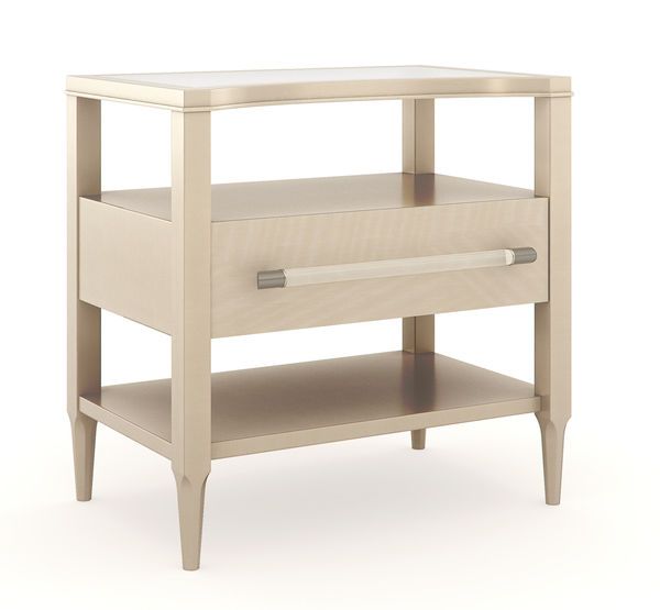 Tan Wood Modern Irregular Clearly Open End Table | Scout & Nimble