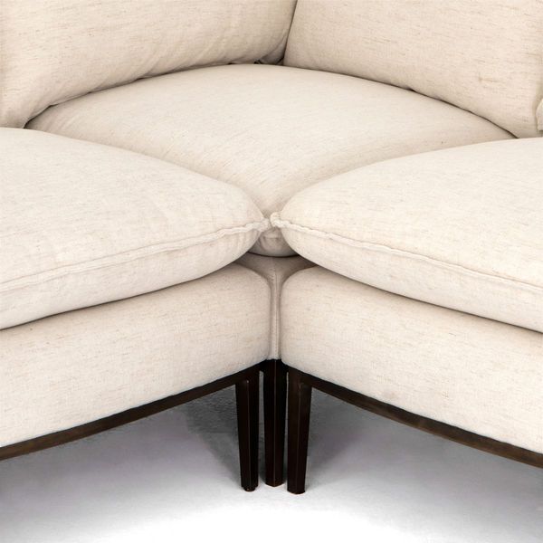 Donovan 5 Pc Sectional Abode Ivory | Scout & Nimble