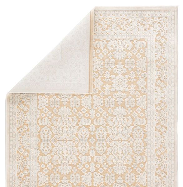 Regal Damask Beige/ Blue Rug | Scout & Nimble