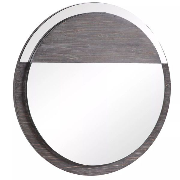 Uttermost Tajitu Modern Round Mirror | Scout & Nimble