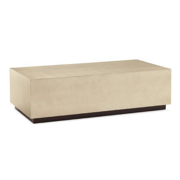 Gold Wood Modern Rectangular Cocktail Couture Table | Scout & Nimble