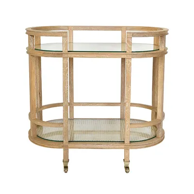 circular bar cart