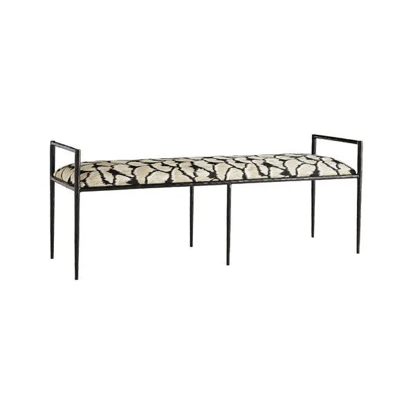 Barbana Natural Black Iron Bench | Scout & Nimble