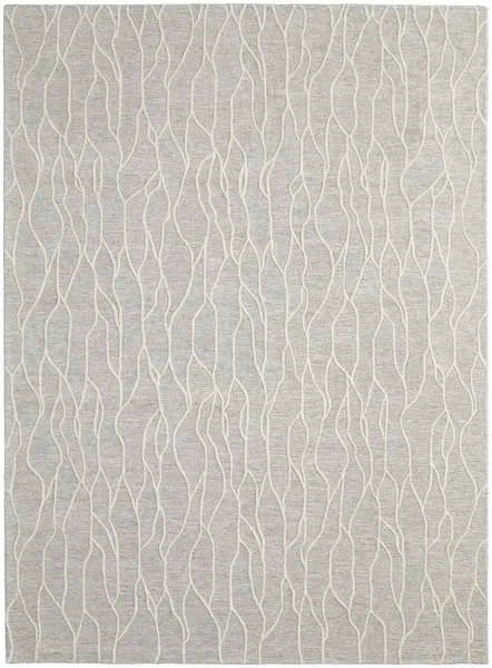 Enzo Taupe / Ivory Textured Striped Area Rug - 9'6" x 13'6"